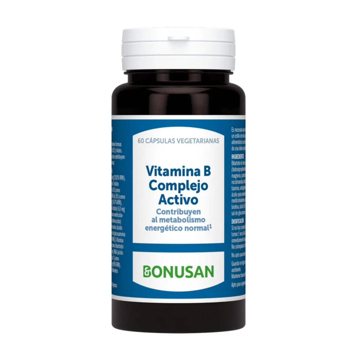 BONUSAN VITAMINA B COMPLEJO ACTIVO 60 CAPS - Parafarmacia Derm+
